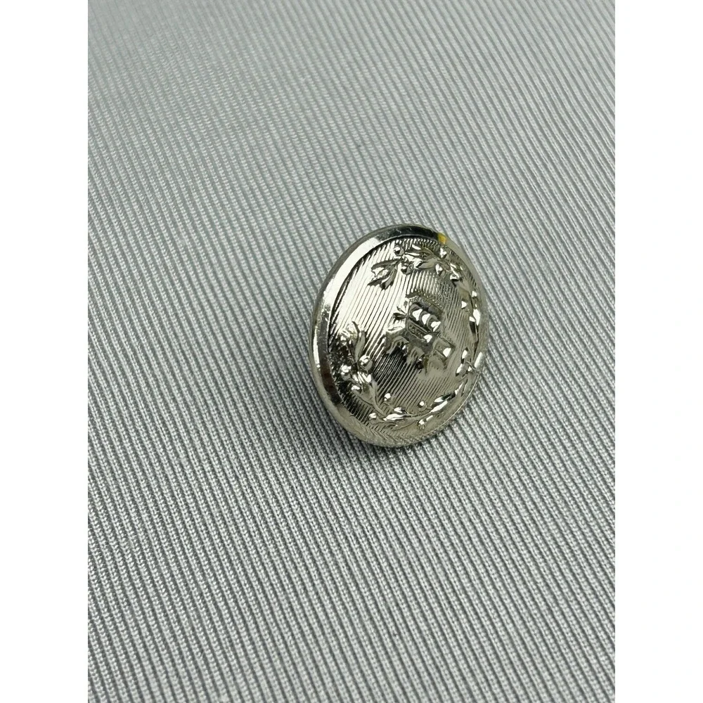 Art | Vintage Silver Tone Metal Police Uniform Buttons Set Of 2 | Poshmark